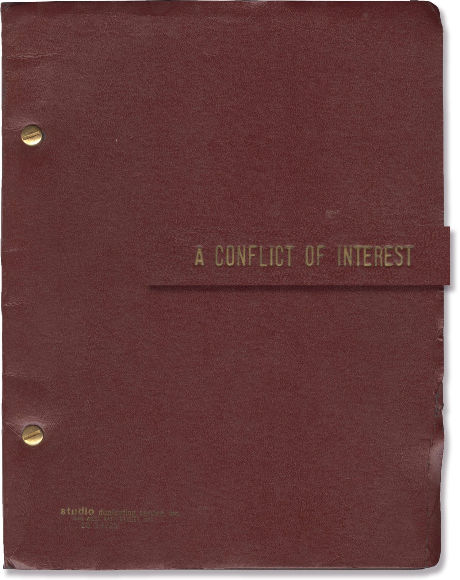 A Conflict of Interest | Jay Broad, playwright