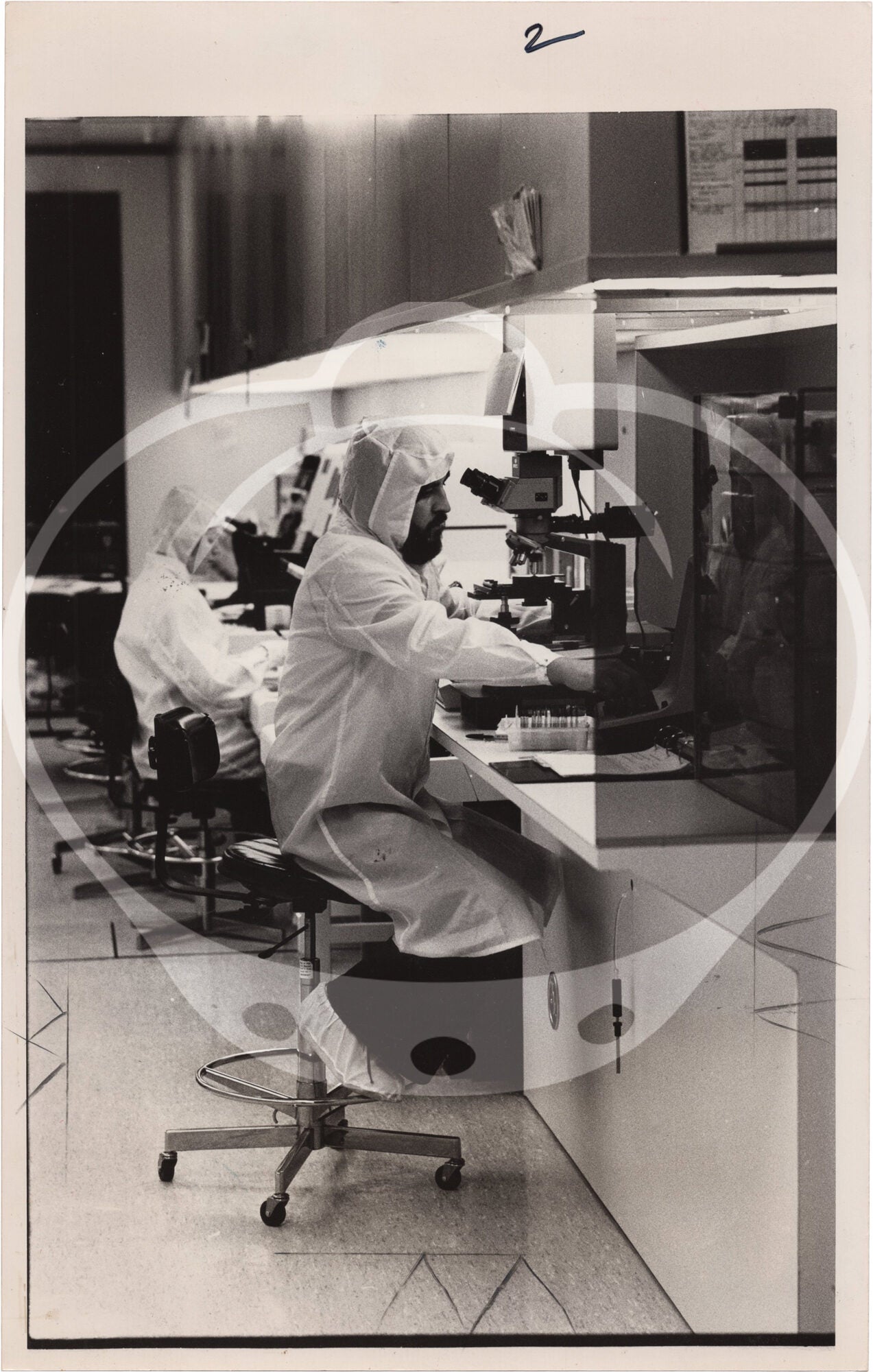 Collection of 140 original press photographs relating to computers and ...