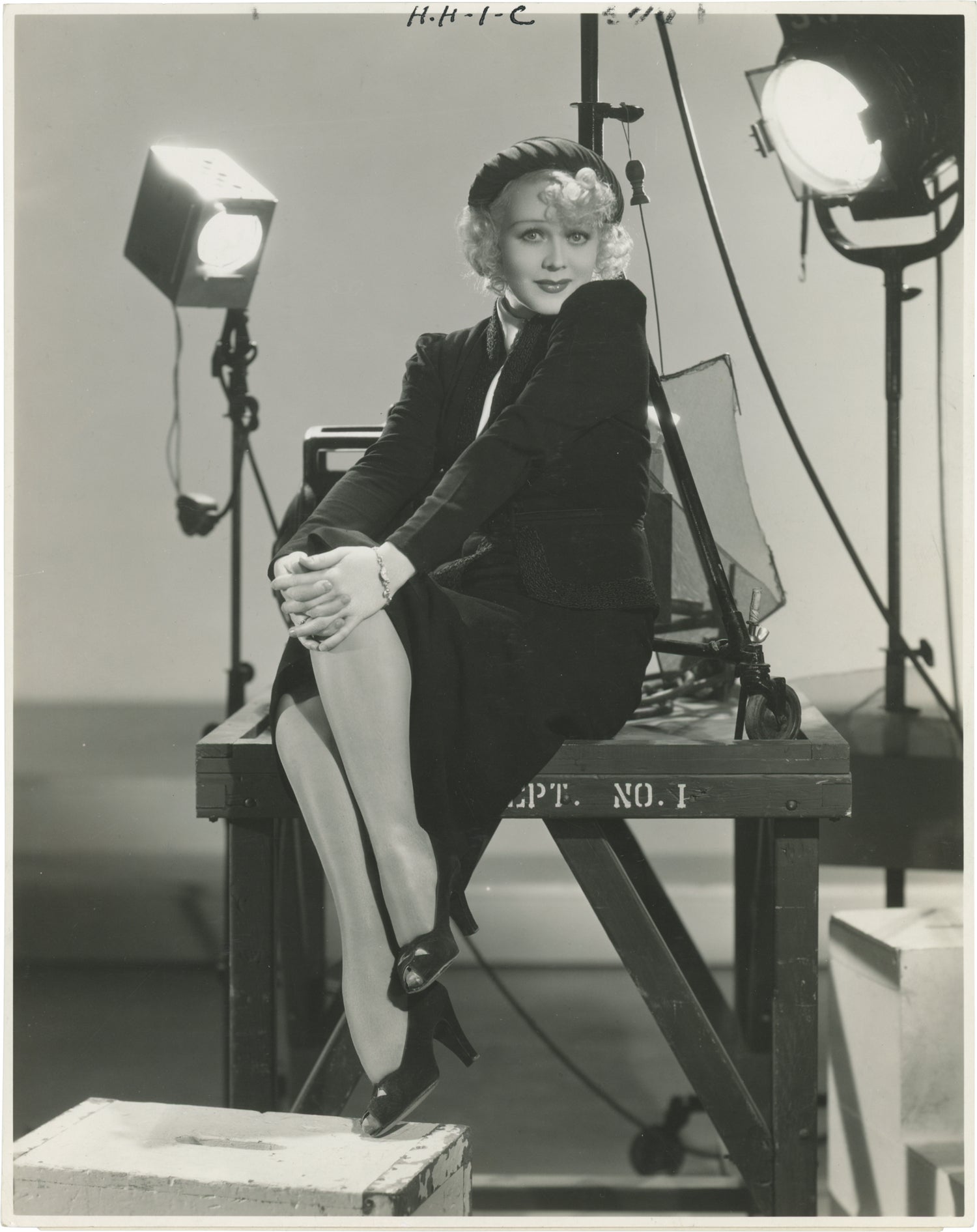 Three original publicity photographs of actress Marion Martin, circa ...